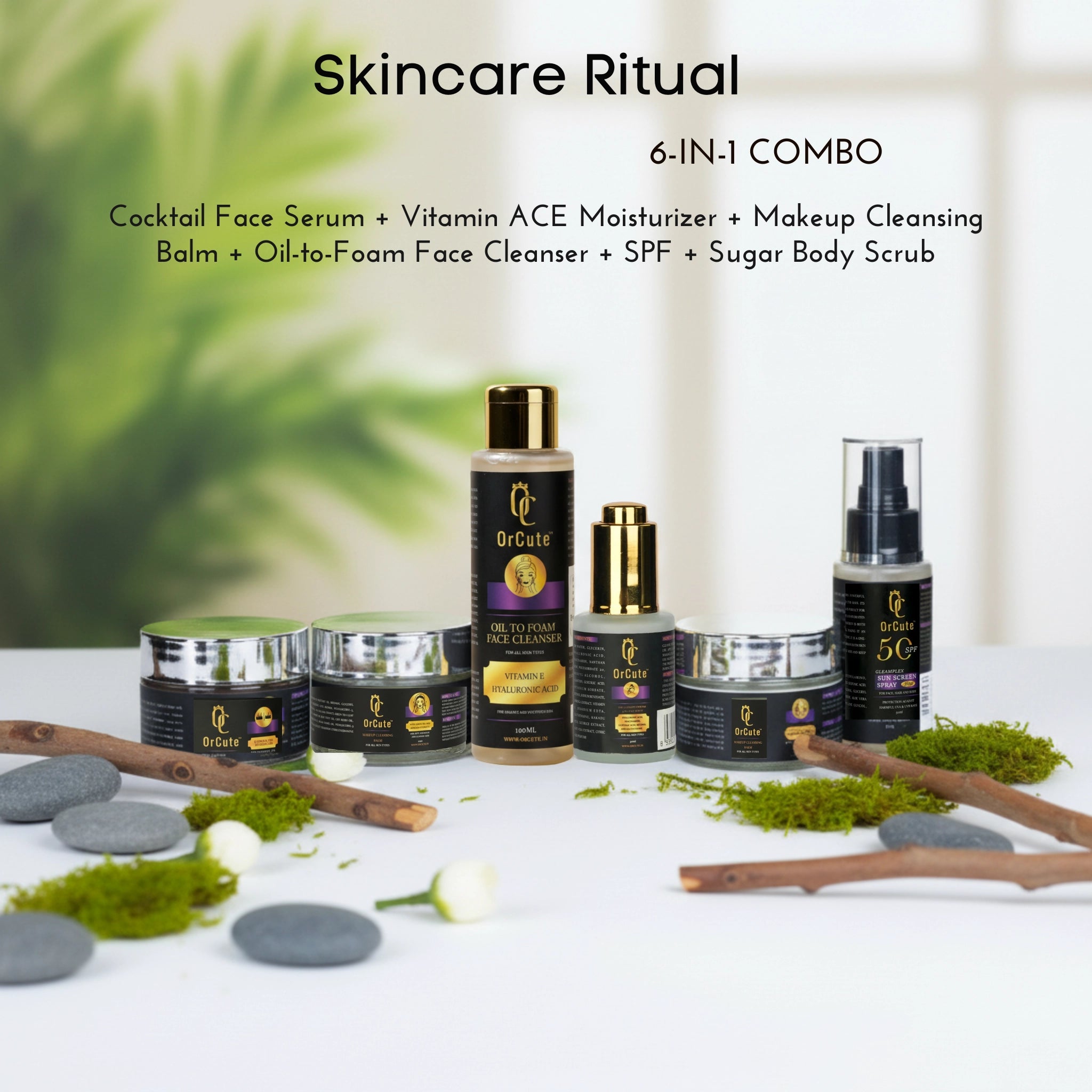 Orcute 6-in-1 Herbal Skincare Ritual for Women – ORCUTE