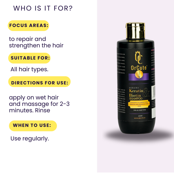 Keratin and biotin shampoo 200ml